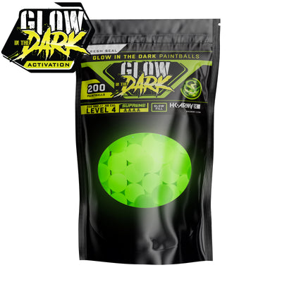 Glow-In-The-Dark Paintballs + UV Charging Paintball Loader | HK Army