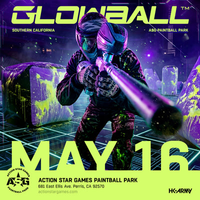 Glow-In-The-Dark Paintballs + UV Charging Paintball Loader | HK Army