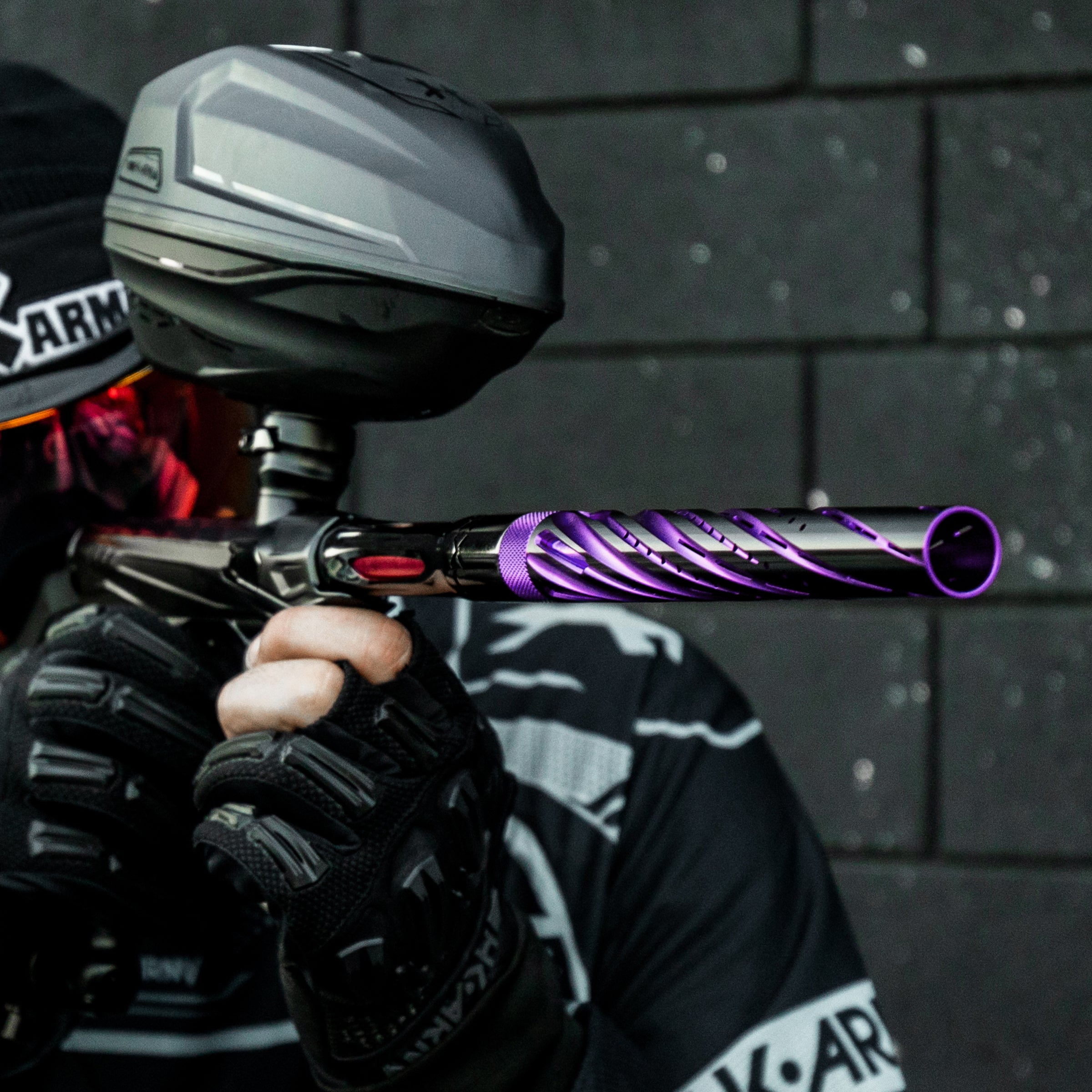 FXL Elite Orbit Barrel Tip - Dust Purple/Black | HK Army Paintball