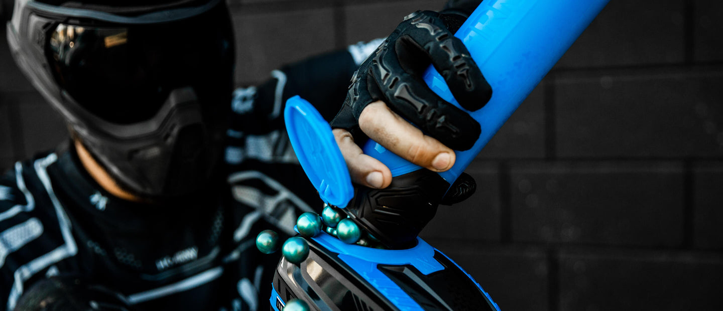 MaxLock Pods - Lock Lid 185 Rounds - Cobalt 6-Pack | HK Army Paintball