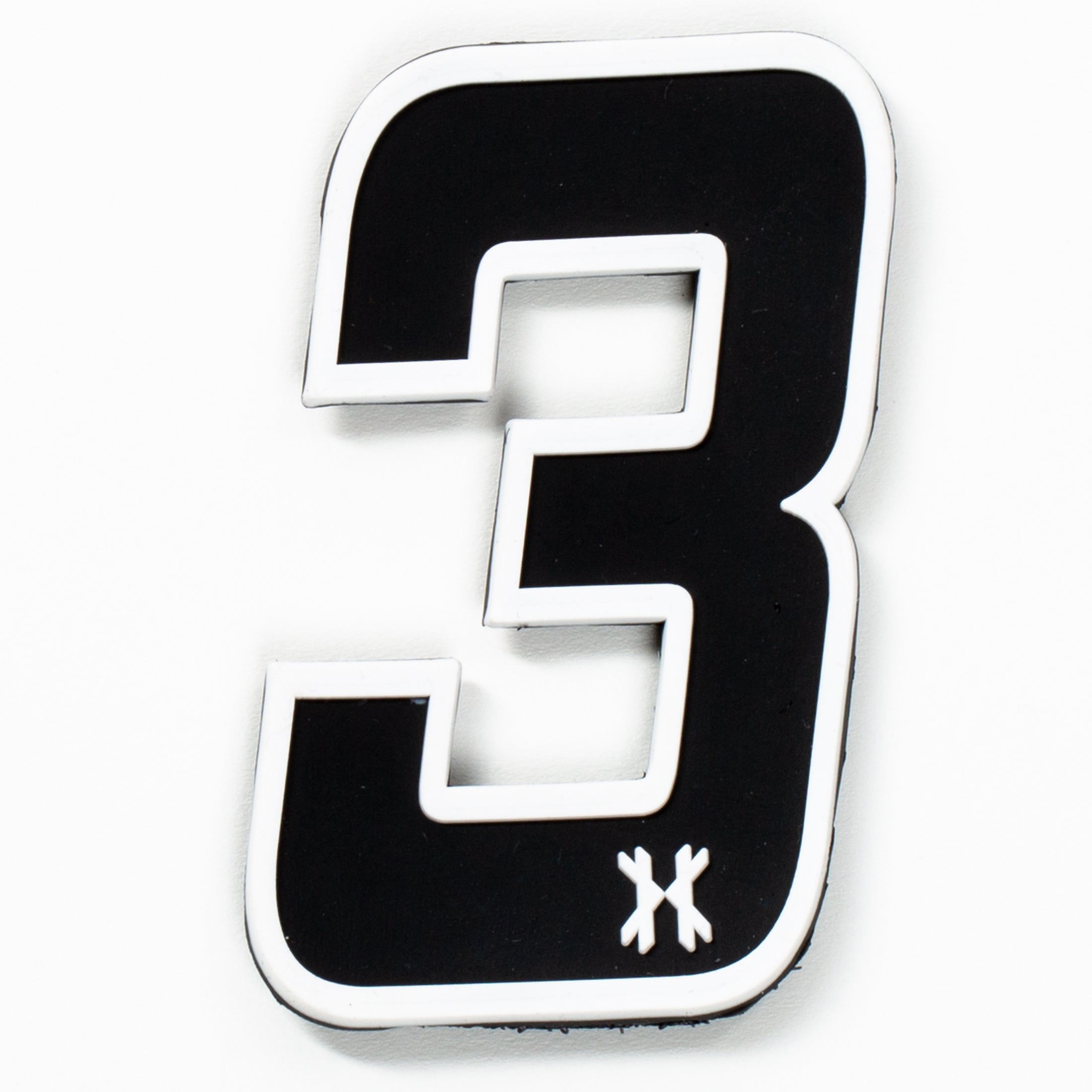Number "3" Rubber Velcro Patch | HK Army Paintball